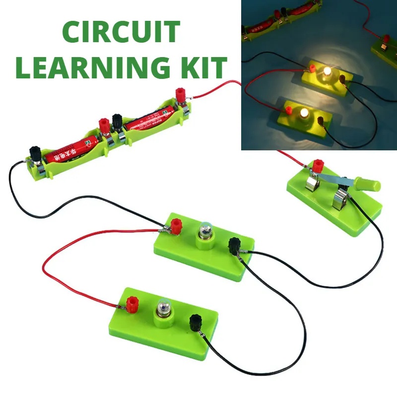 Electric Circuit Kits Physic DIY Educational Experiment Toy Kids School ...