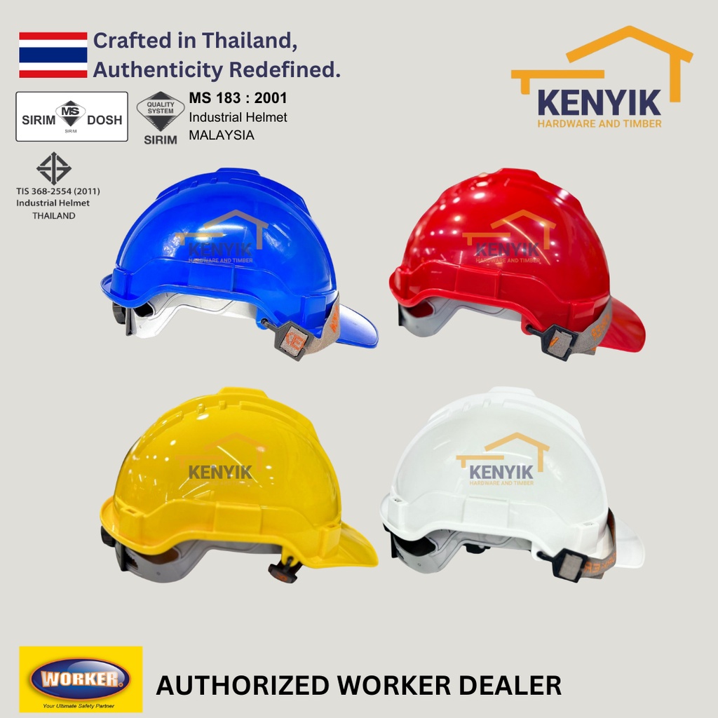 WORKER Industrial Safety Helmet (with SIRIM) | Shopee Malaysia