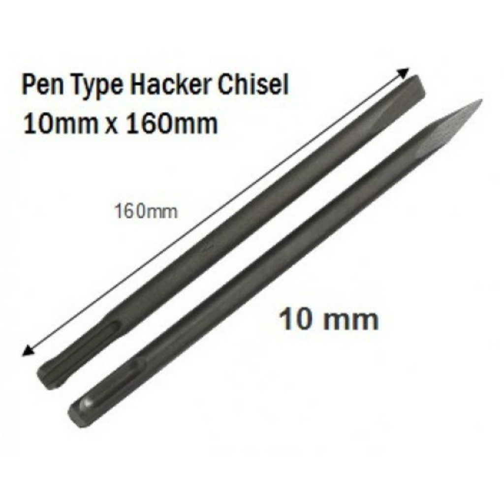 10MM X 160MM HAMMER DRILL SDS PLUS PENCIL CHISEL / SHARP (POINTED ...