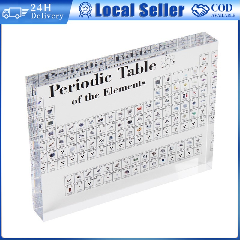 Periodic Table Acrylic Display Board With Real Elements Students ...