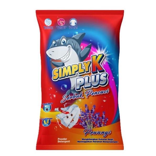 Simply K Plus Pewangi Powder Detergent 1kg (Red) | Shopee Malaysia
