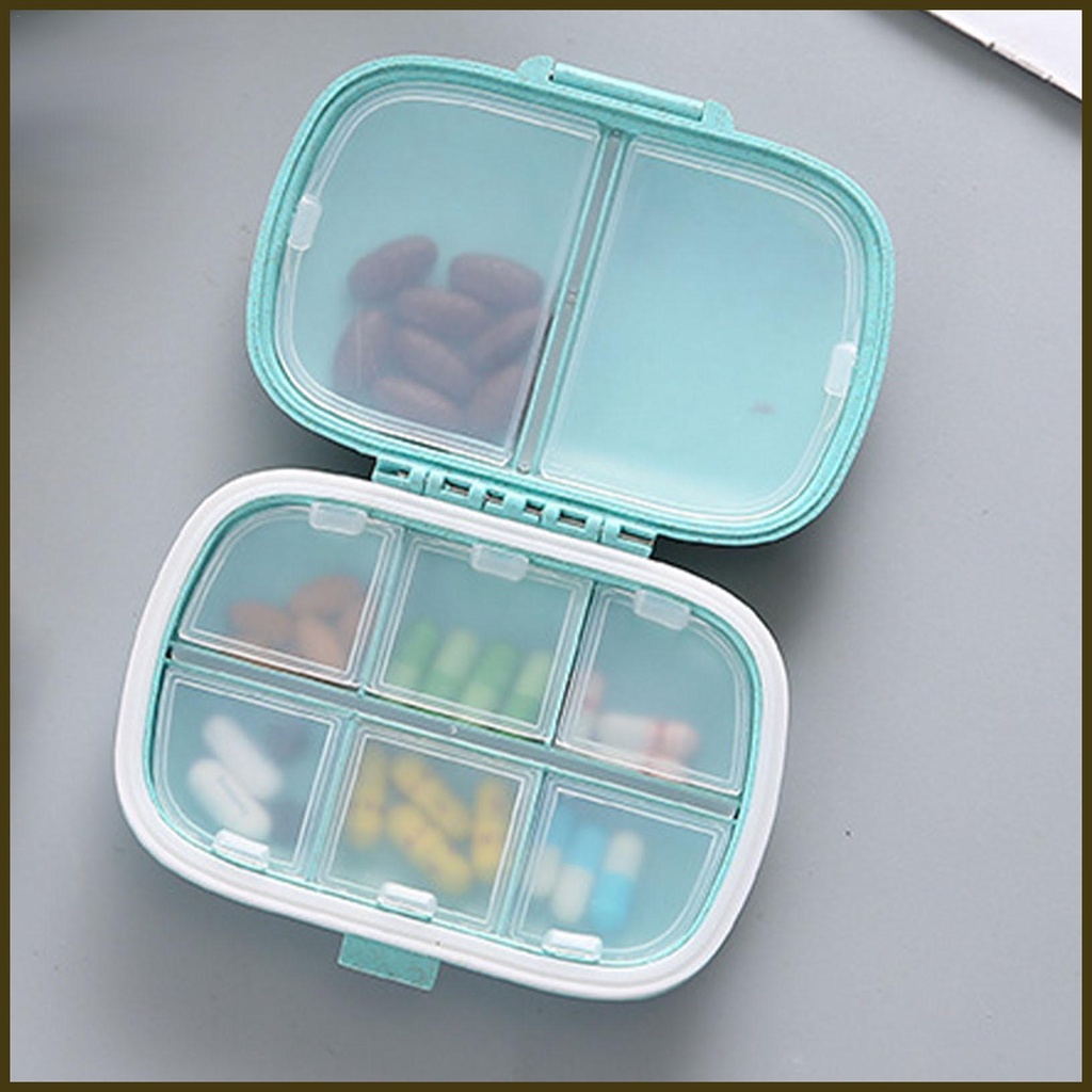 Travel Pill Organizer Medicine Box Case with Compartments Reusable ...