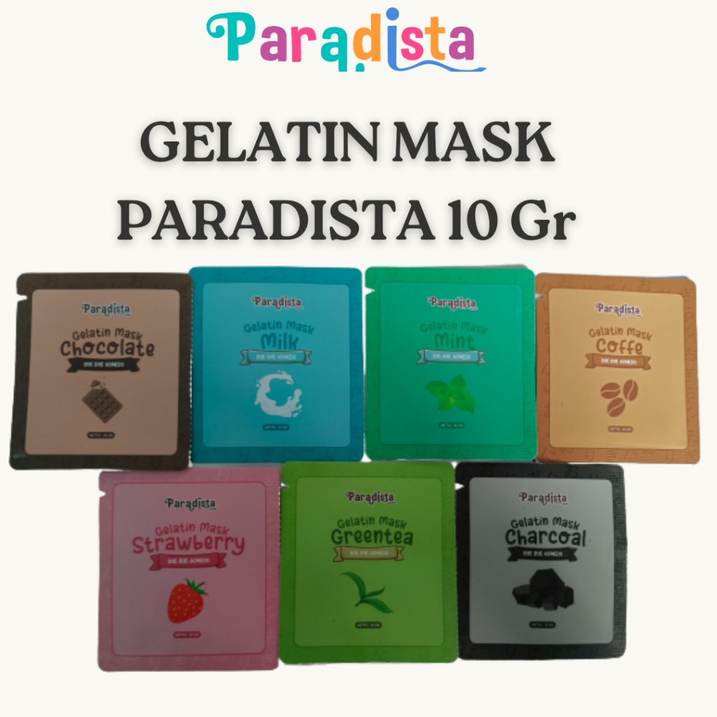 Gelatin MASK PARADISTA 10 GR - Powerful GELATIN Blackhead MASK To Kill Blackheads 7 Variants BIG ...