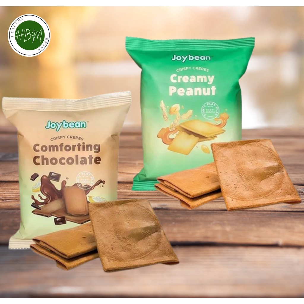 JOYBEAN CRISPY CREPES CREAMY PEANUT BUTTER & COMFORTING CHOCOLATE 54GM ...