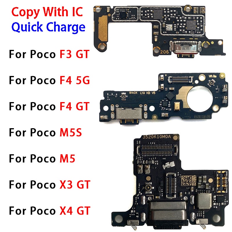 Charger Board For Xiaomi Poco F3 F4 X3 X4 GT M5 M5S Charging Port ...