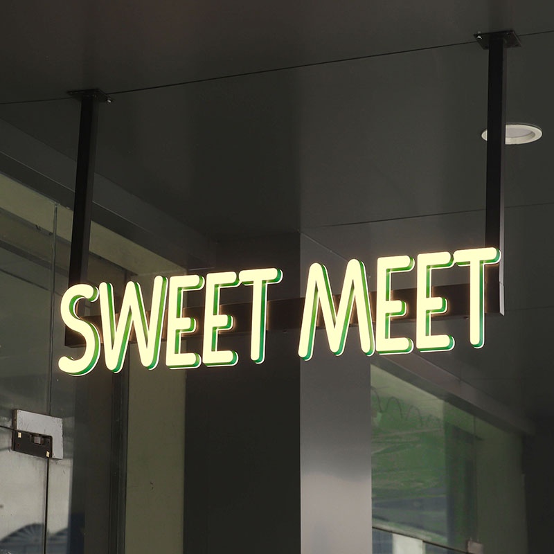 Customized Signboard Shopping Mall Hanging Acrylic Mini Luminous ...