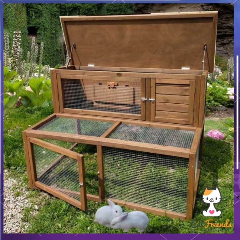 Sangkar Arnab Reban Ayam Kayu Kandang Solid Wood Waterproof Rabbit Cage ...