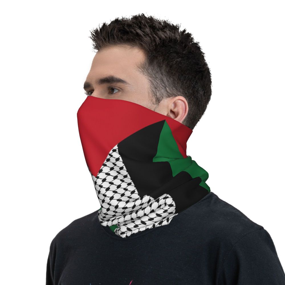 Palestine Flag Neck Gaiter Men Women Windproof Winter Palestinian Hatta ...