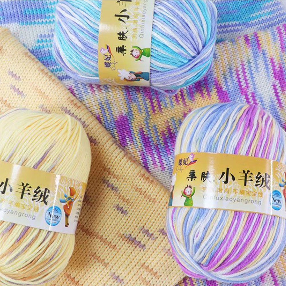 50g/roll Baby Thread Hand Knitted DIY Children's Sweater Outerwear ...