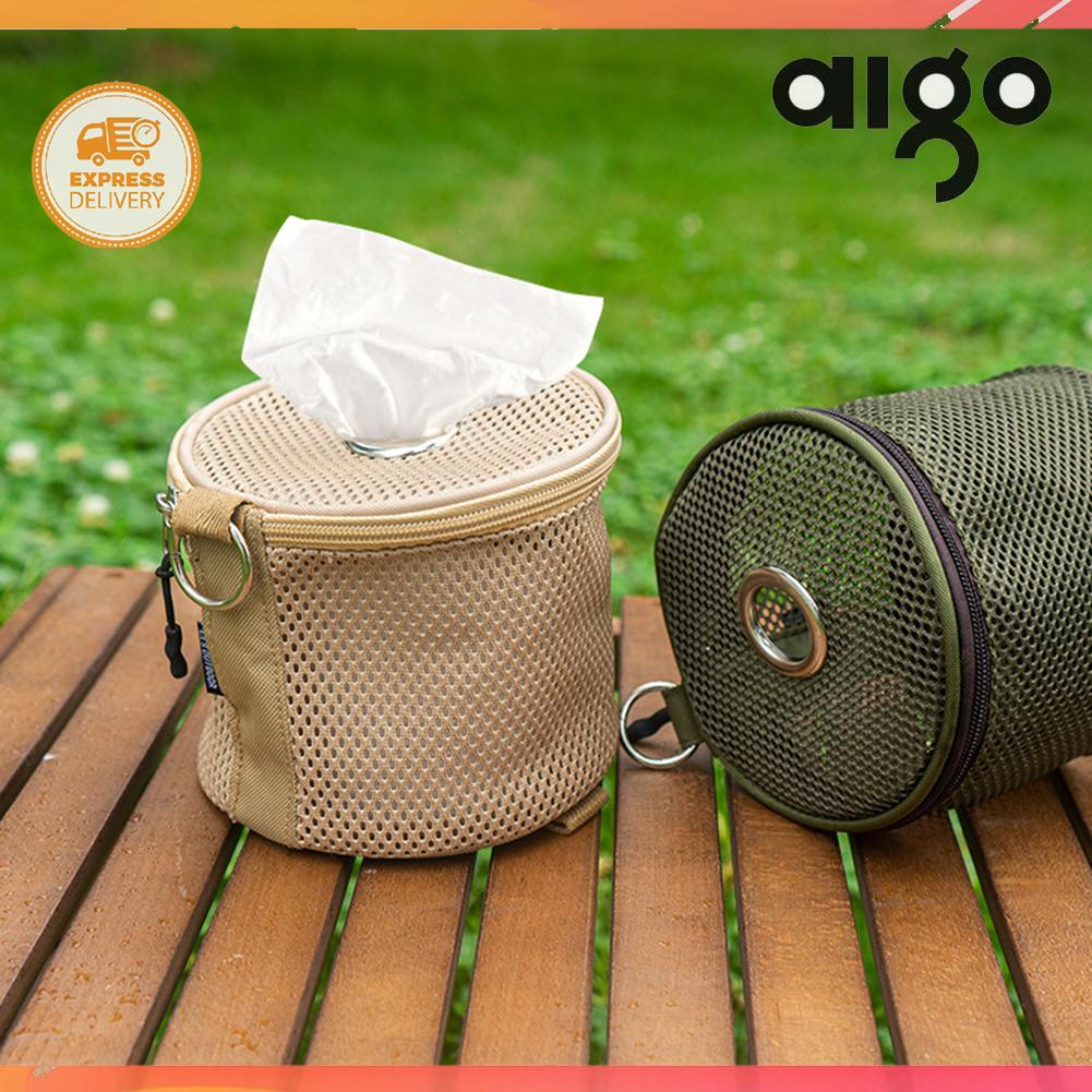 AIGONI™ Outdoor Camping Tissue Case with Hook Hanging Napkin Holder ...