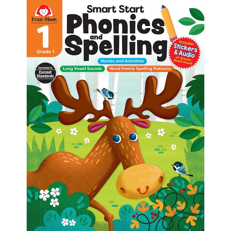 Smart Start: Phonics and Spelling, Grade 1 (With QRCODE Audio File)/Evan Moor [Sanmin Online ...