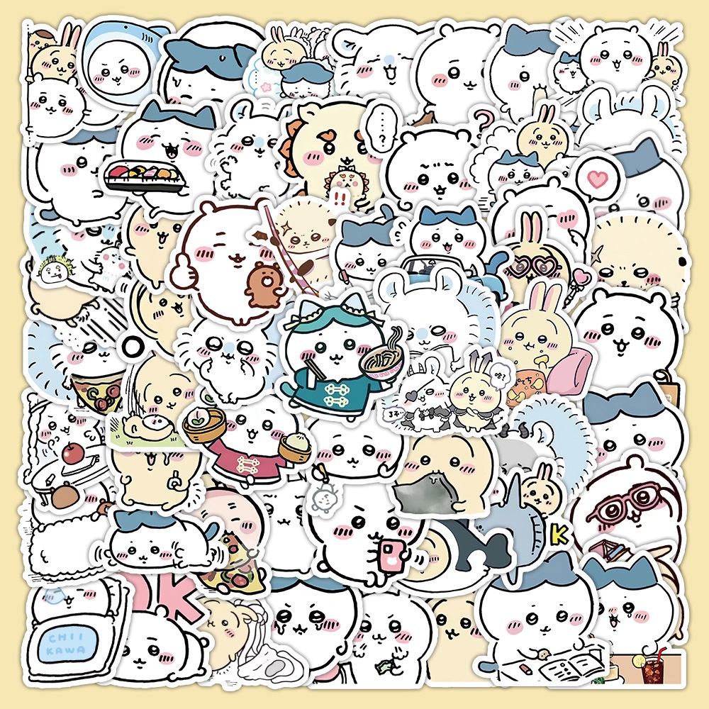 Chiikawa Sticker Cartoon Anime Stickers DIY Notebook Phone Case Cup ...