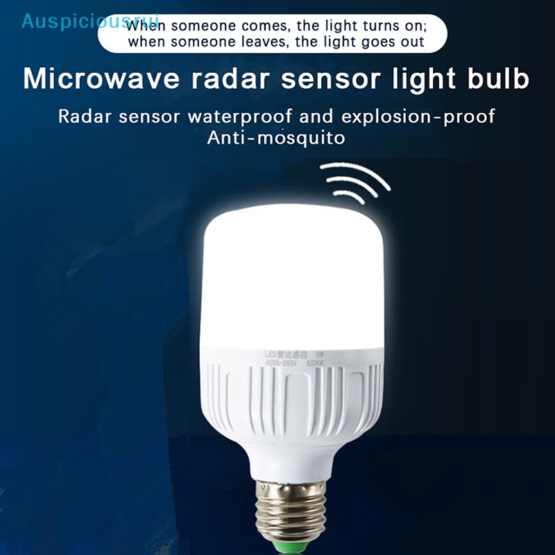 Auspiciousrui 1PC Radar Sensor Light Led Bulb Motion Activated Light ...