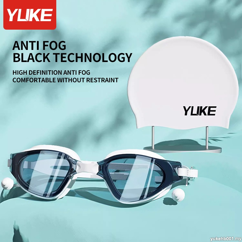 YUKE Adult Swimming Goggles Women HD Waterproof Anti Fog Training Swim ...