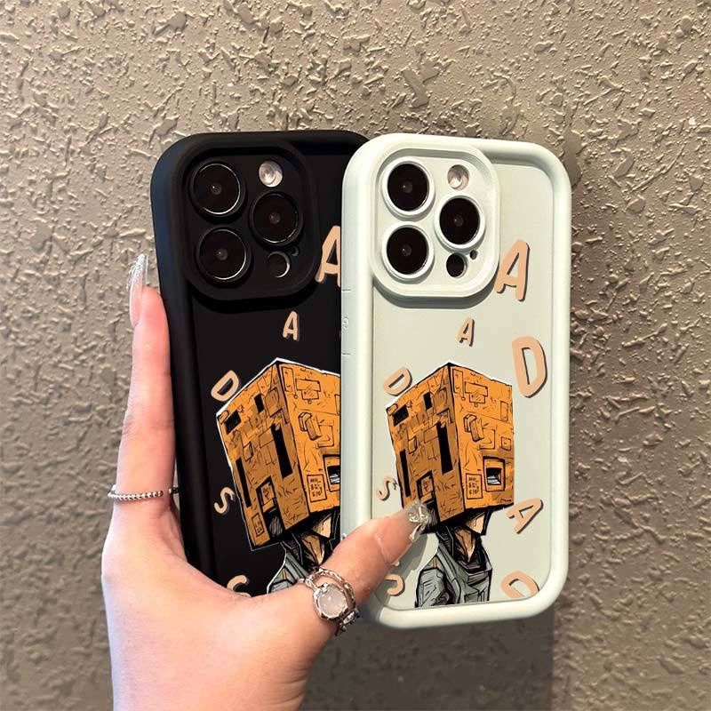 Creative Carton Man Phone Case Compatible for iPhone 15 12 Pro Max 11 ...