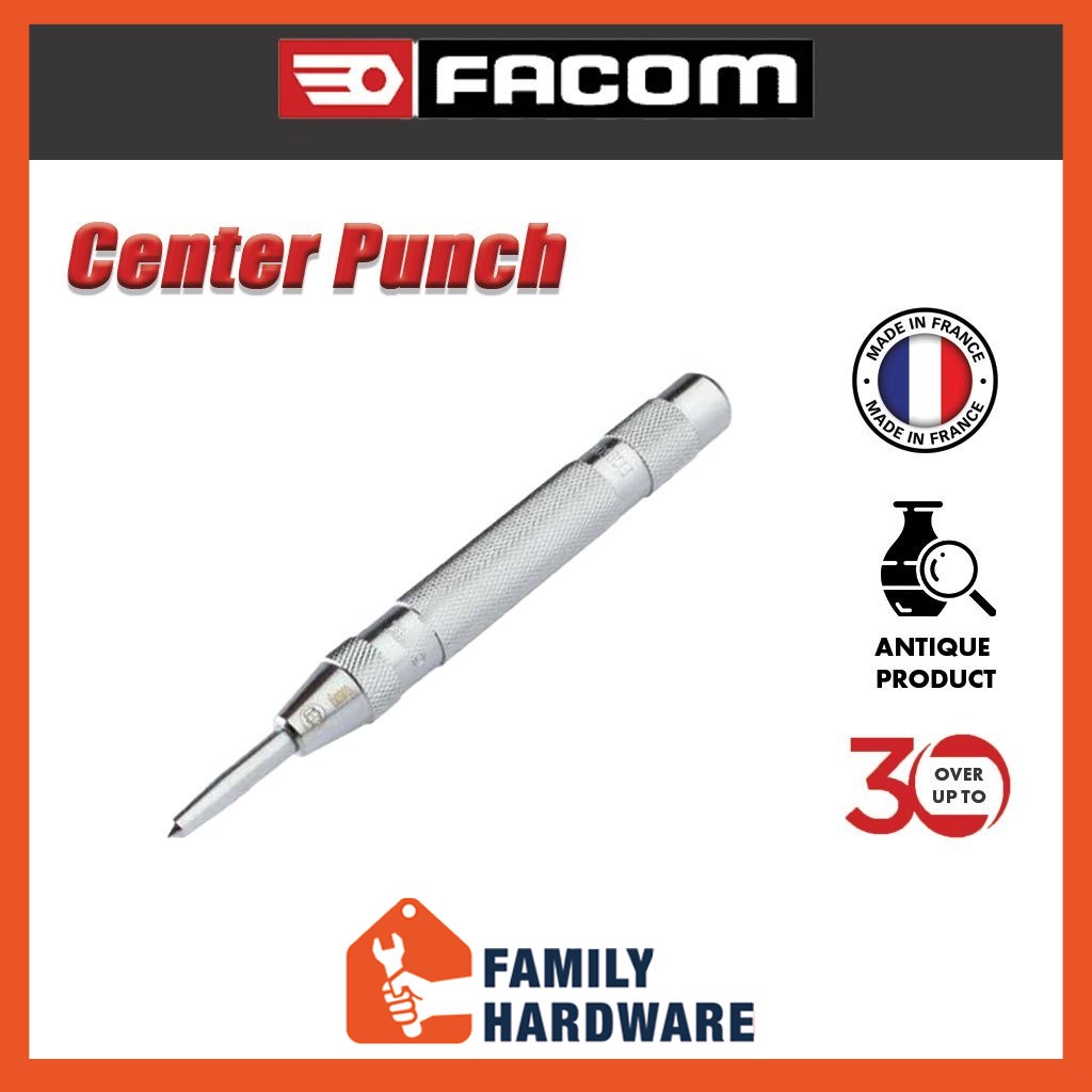 FACOM AUTOMATIC CENTER PUNCH Over 30 years Made in France Spring Loaded ...