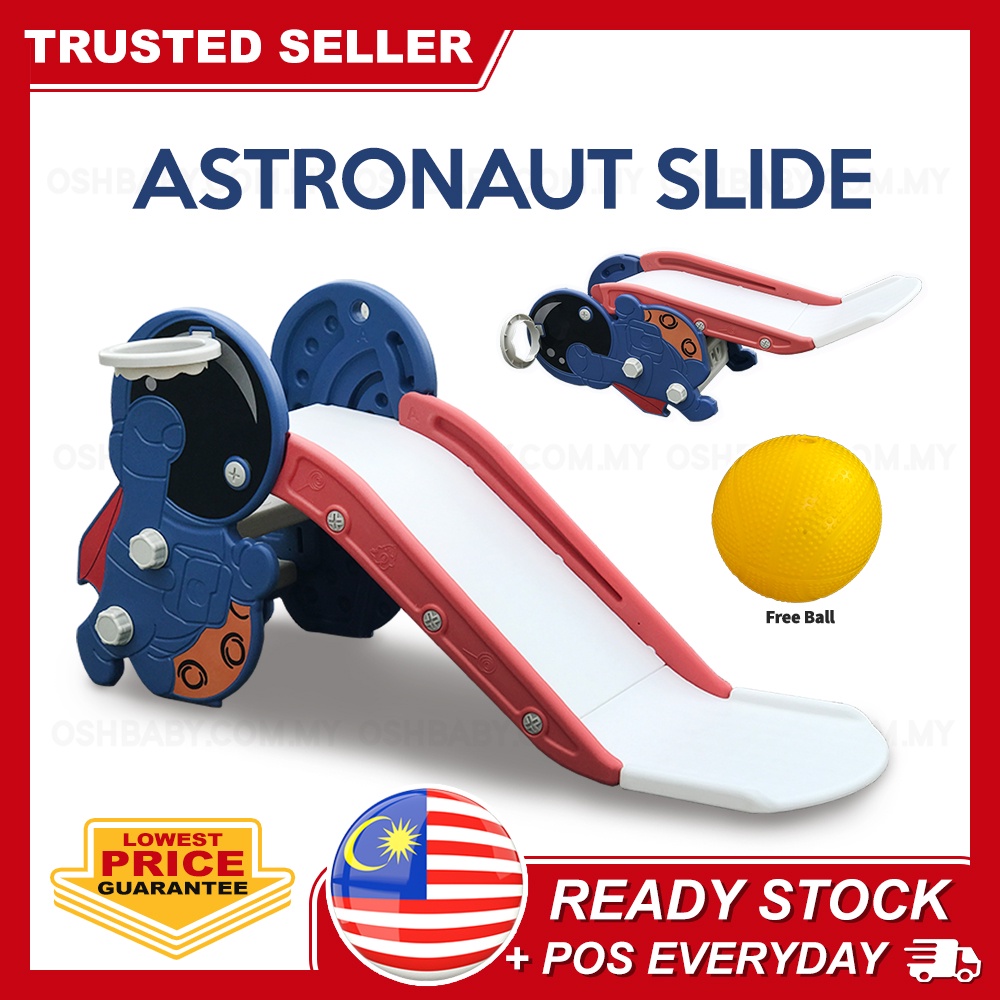 ASTRONAUT SLIDE Home Playground Safety & Stability Mini Slide For Kids ...