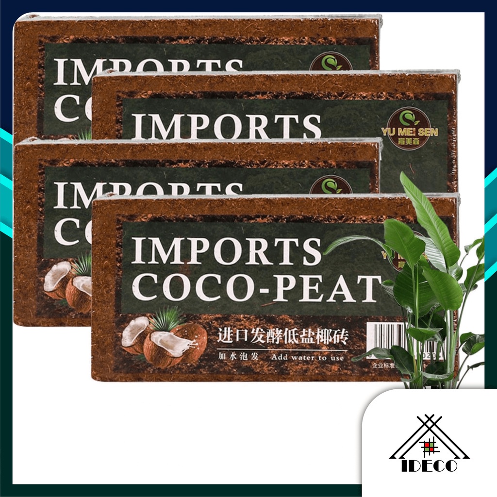 iDECO™ Coco Peat Block (Coco Coir Block/Sabut Kelapa Halus) Compressed ...