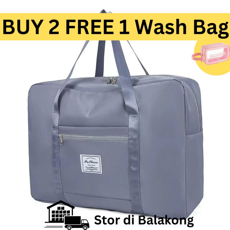 Japan Style Travel Bag Beg Tahan Lasak Balik Kampung Beg Baju Duffel ...