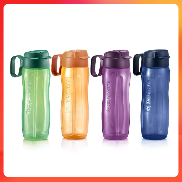 Tupperware 500ml Slim Eco Bottle Light Purple Pepel Ungu Green Hijau ...