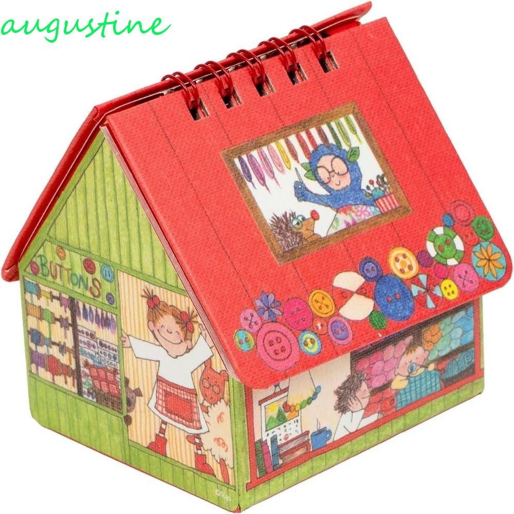 AUGUSTINE 2025 Calendar, Desk Decoration Table Organizer Small House ...