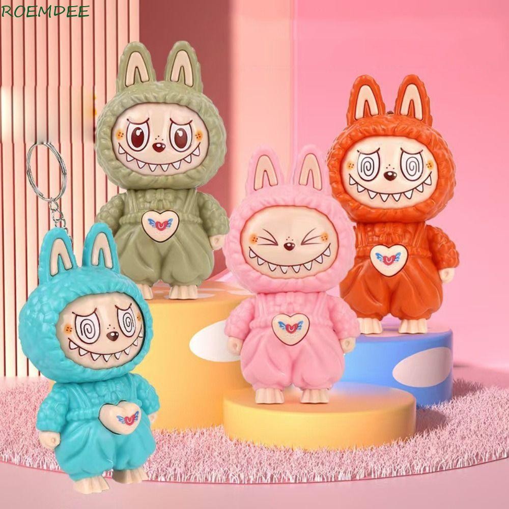 ROEMDEE Labubu Face Makeup Toy, With Keychain Mini Labubu Face Changing ...