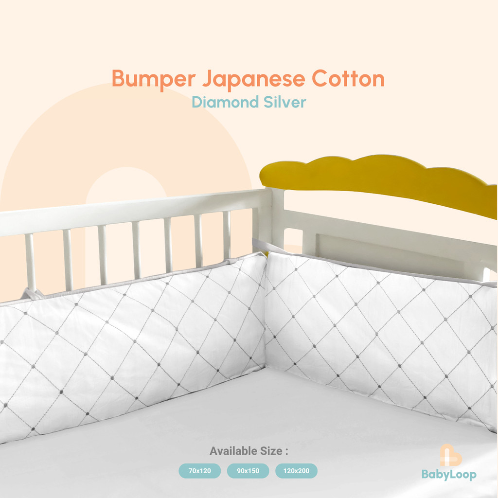 Removable Bumper Cover - Baby Bumper Bed Japanese Cotton White Color ...