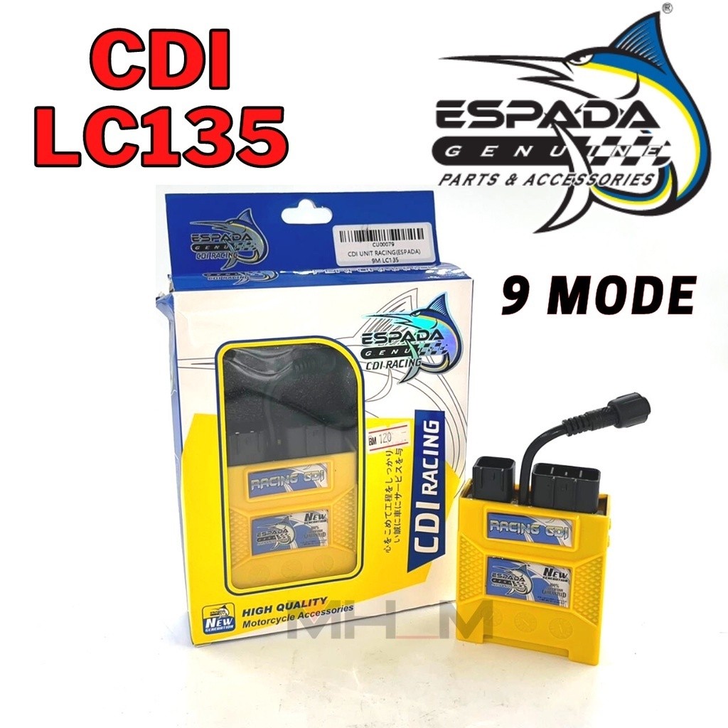 RACING ADJUSTABLE CDI UNIT ESPADA 9M LC135 0 LC-135 (9 MODE) | Shopee Malaysia