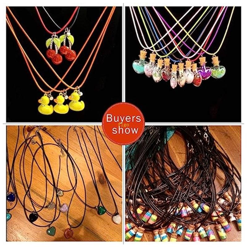 flgo Adjustable Clasp Suedes Rope Lobster Clasp String Cord Velvets ...