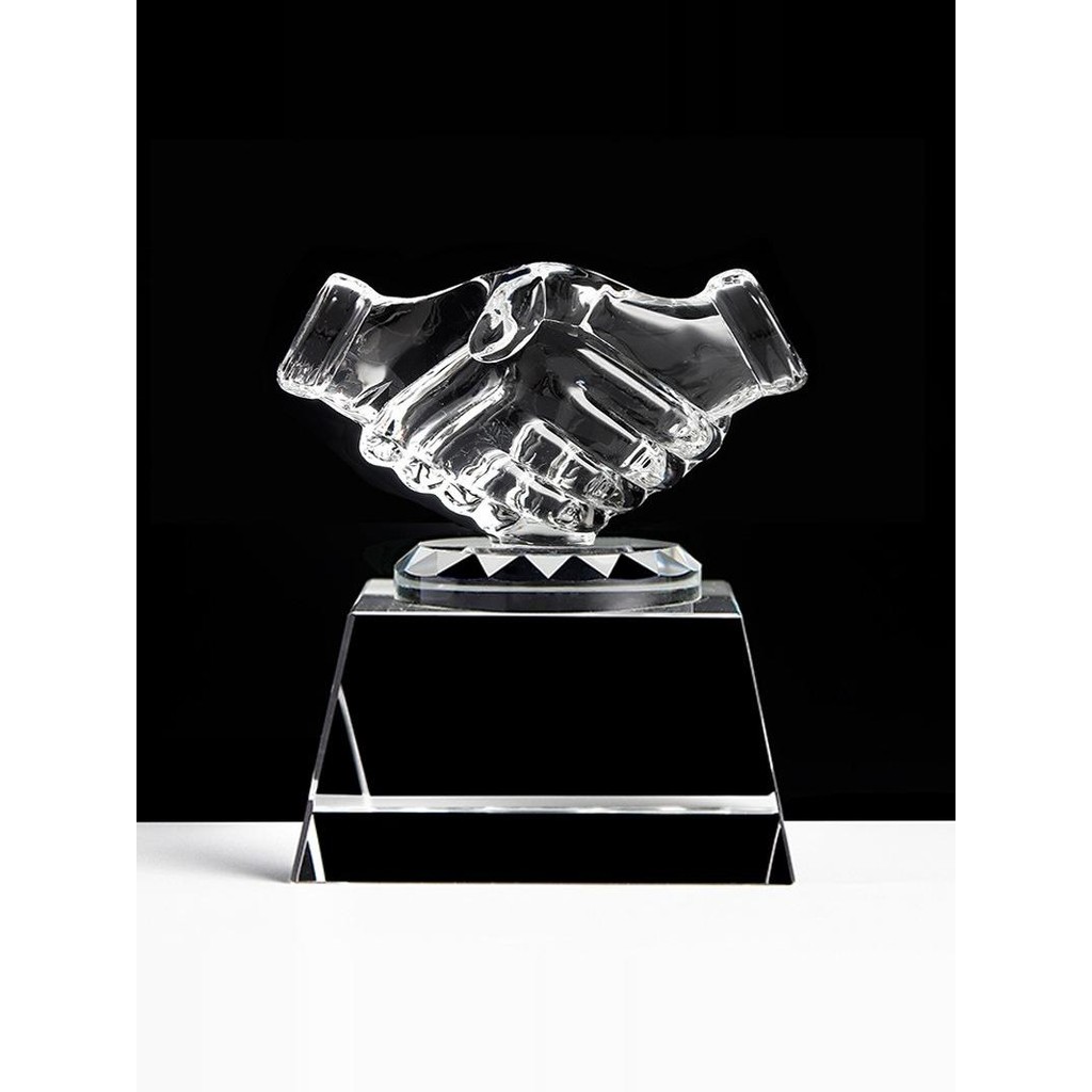 WRES Thumb Up Crystal Trophy In Stock Crystal Engraved Medal Simple ...