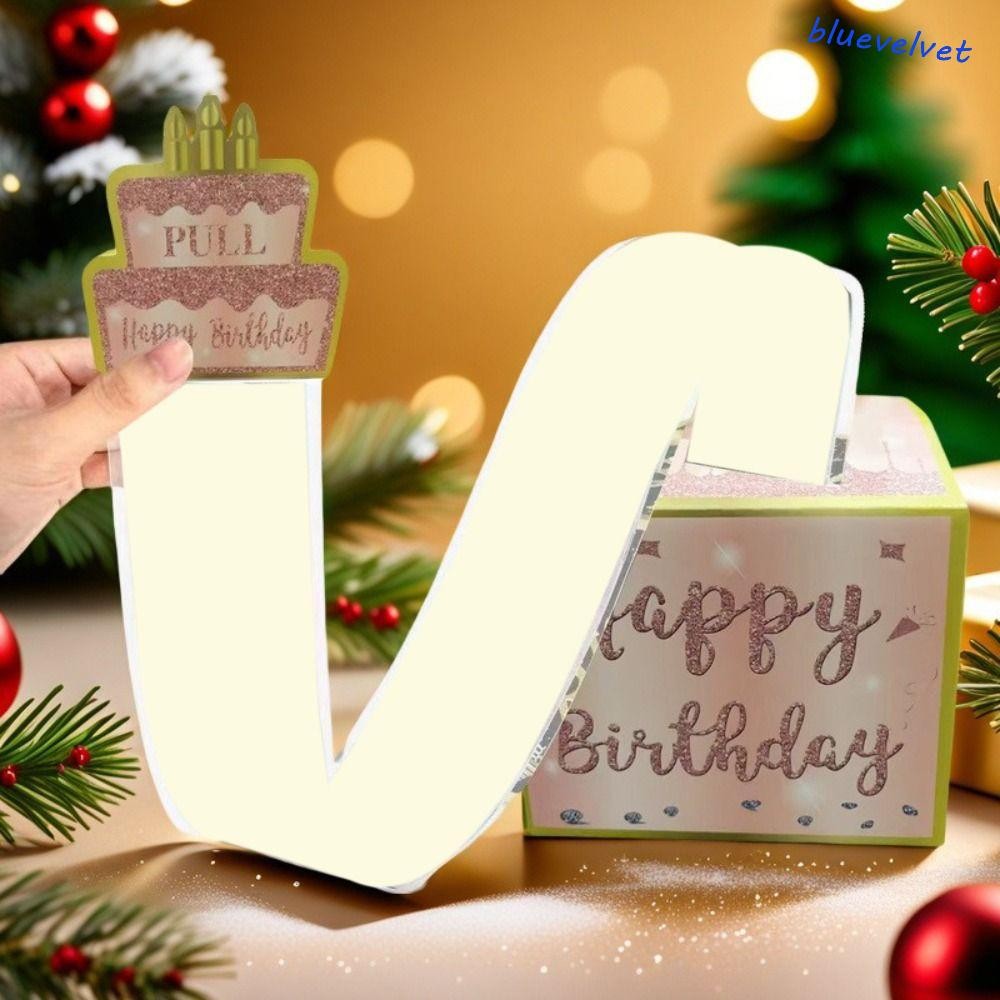 BLUEVELVET Birthday Money Box, with Cake Card Funny Birthday Cash Gift ...