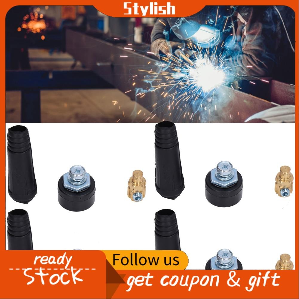 Stylish365 10 Set TIG Welding Cable Panel Connector Connectors Plug ...