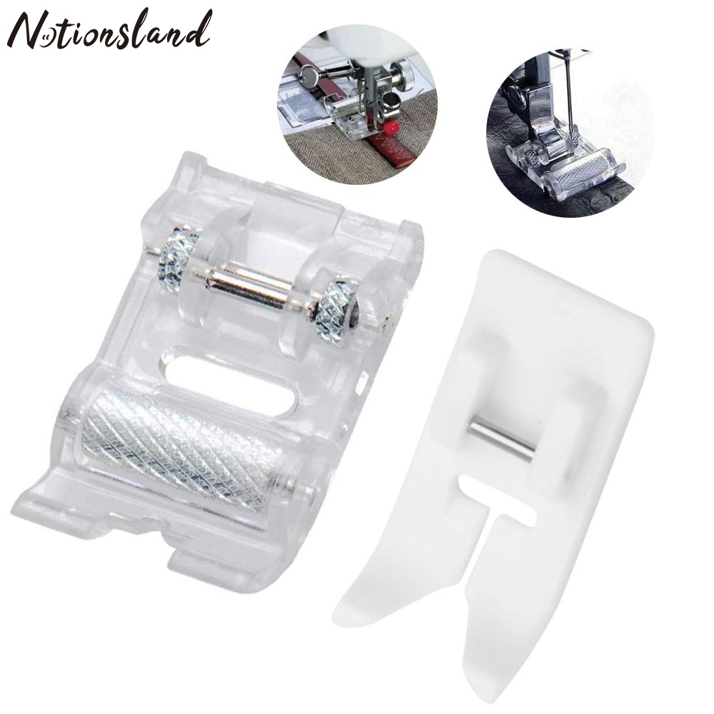 2pcs Sewing Machine Presser Foot with Non Stick Serrated Presser Foot ...