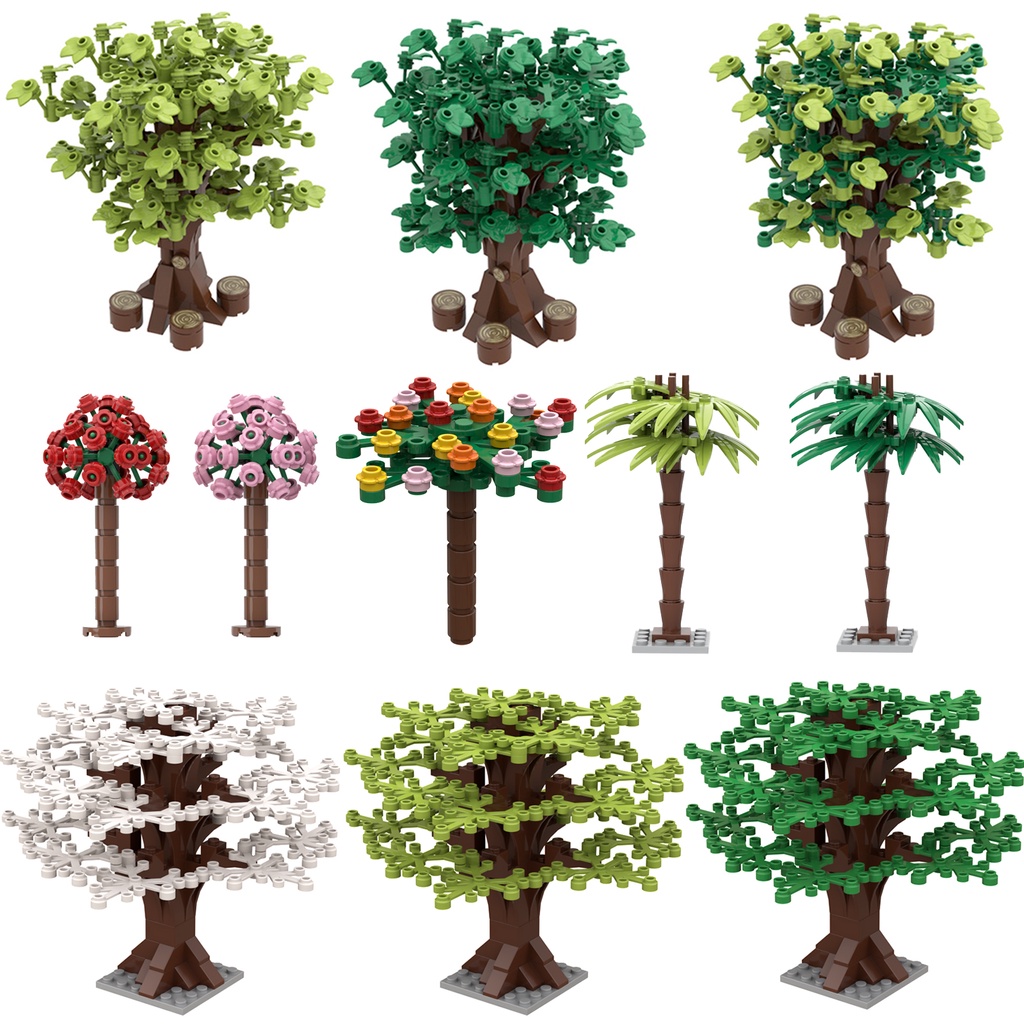 Garden Tree Forest Building Blocks Toys Kids Collection Souvenir Gift ...
