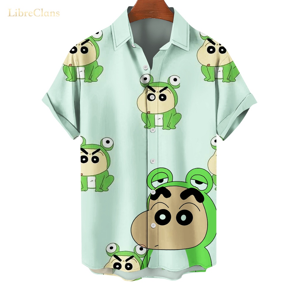 New Top Crayon Shin-Chan Pattern Shirt | Shopee Malaysia