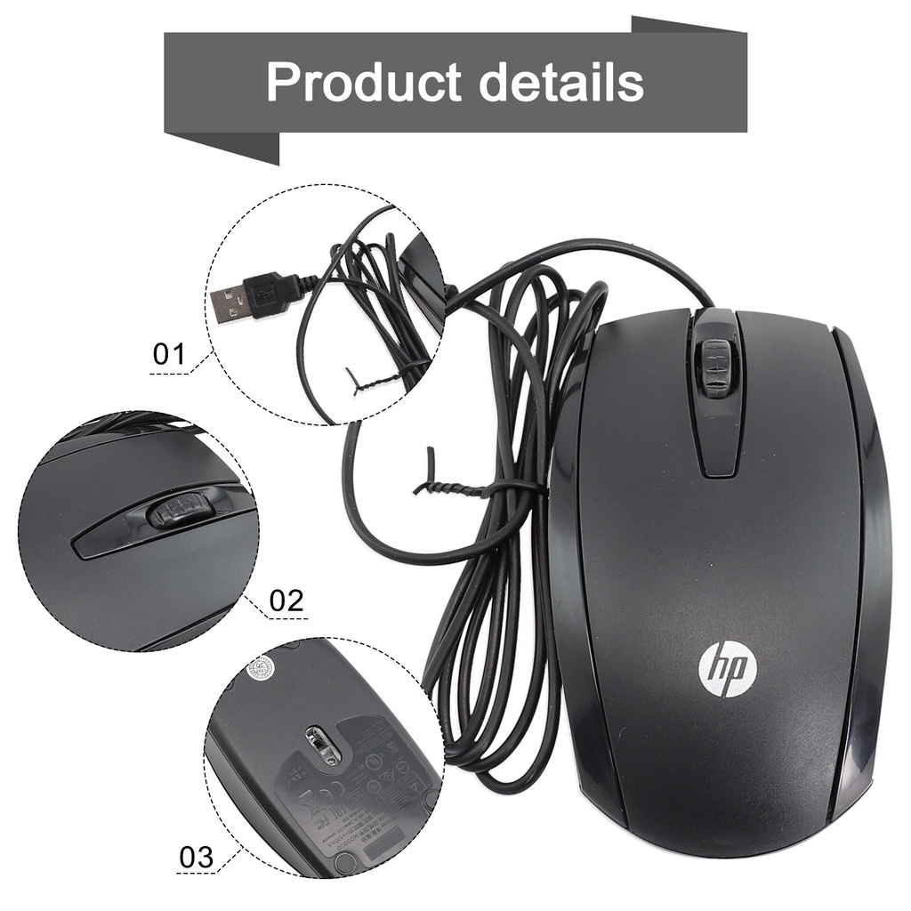 HP X500 Wired Mouse - The Perfect Companion for Your Desktop or ...