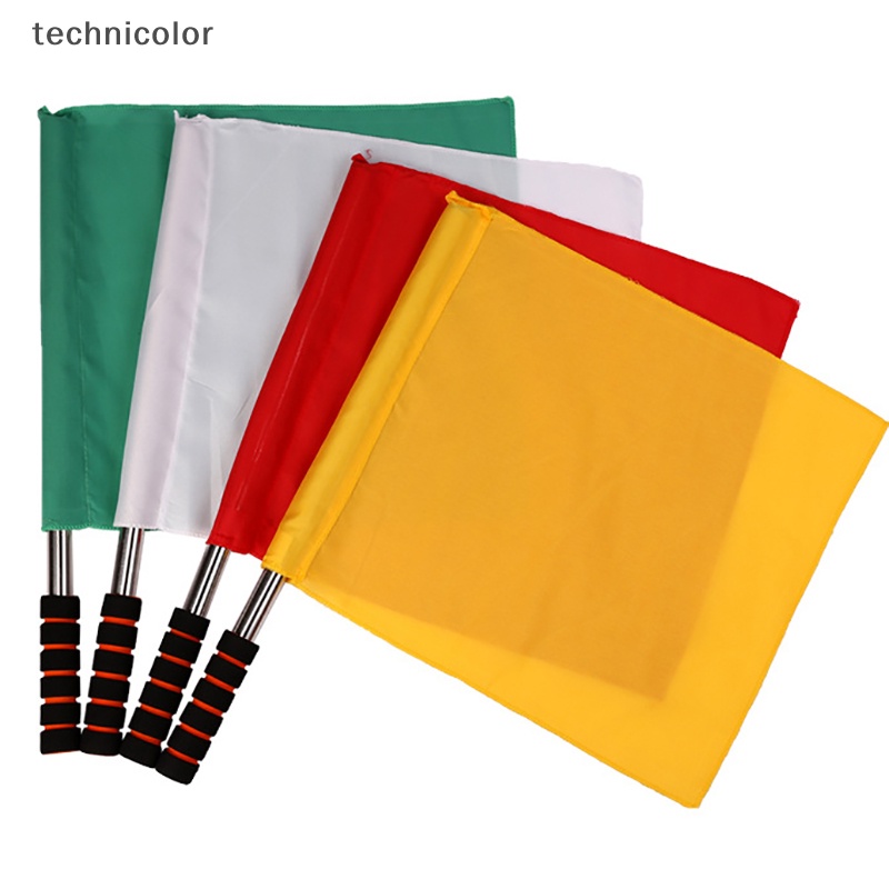 TCMY Track Field Competition Signal Flag Soccer Referee Indicator ...
