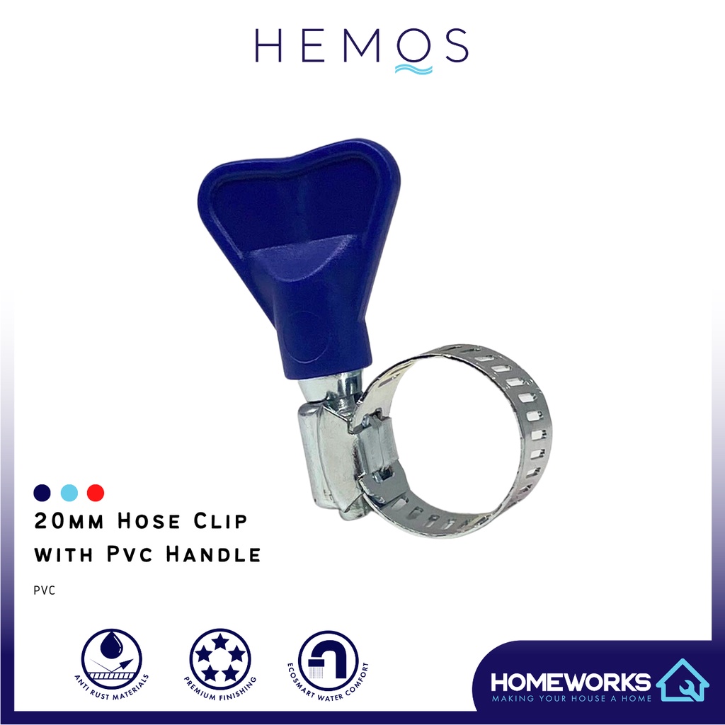 20MM PVC HANDLE HOSE PIPE CLIP WITH PVC HANDLE | Shopee Malaysia