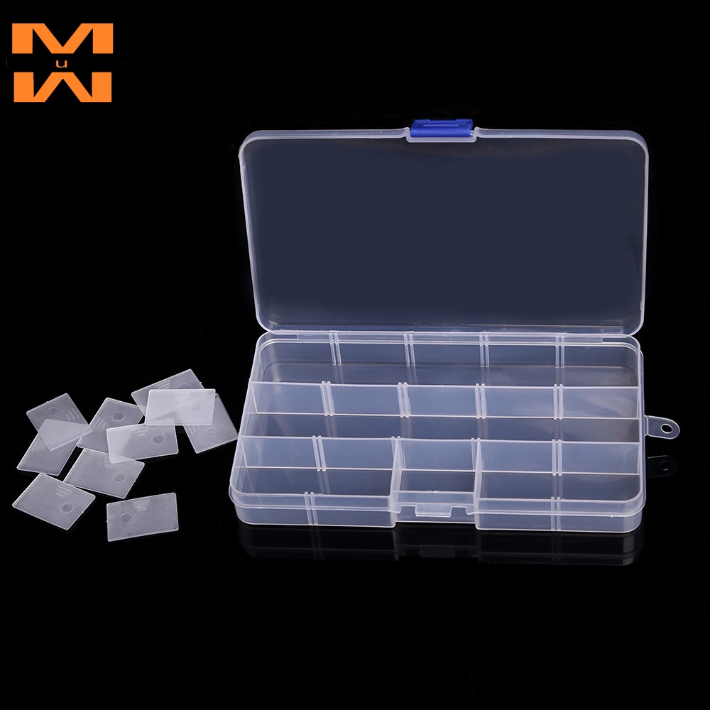 PP Component Storage Box Plastic Organizer Adjustable Container Removable Grids Tool Boxes for ...
