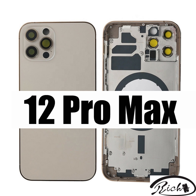 Battery Back Full Housing Glass Cover + Middle Frame + SIM Tray + Side ...