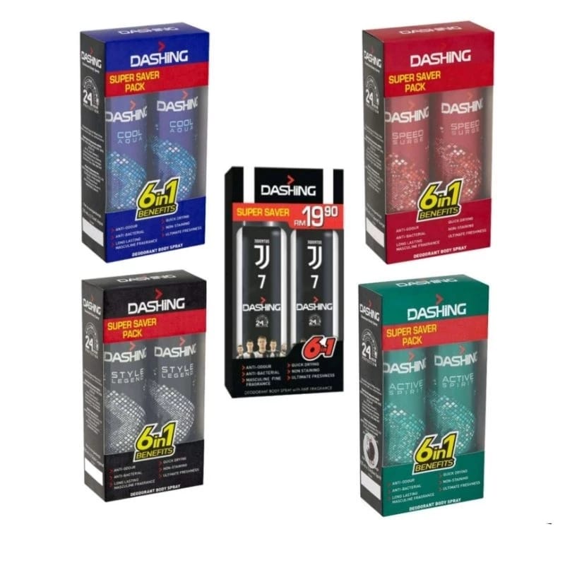 DASHING SPRAY TWIN PEK DEODORANT 125ML X 2 SUPER SAVER | Shopee Malaysia