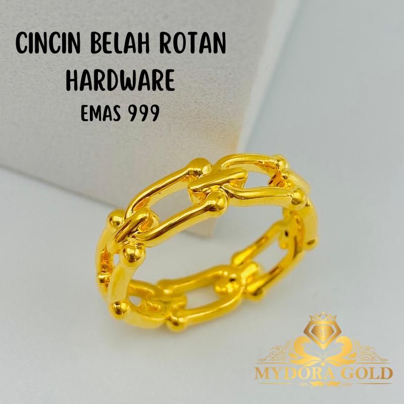 MydoraGold | Cincin Fesyen Series l Cincin Belah Rotan Hardware l ...