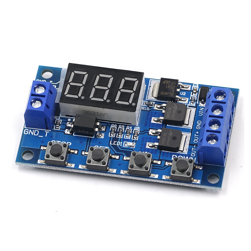 Circuit board timing control module DIY DC 12V 24V dual MOS LED digital delay relay triggers ...