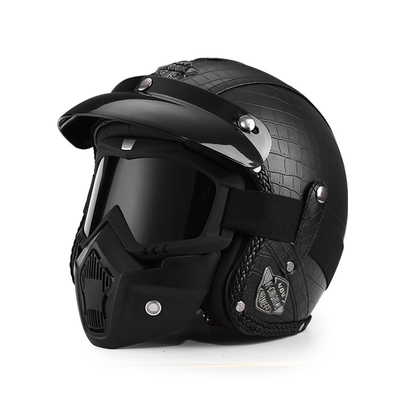 Retro Motorcycle Helmet🔥special offer🔥 VGV Official Genuine Harley Full ...