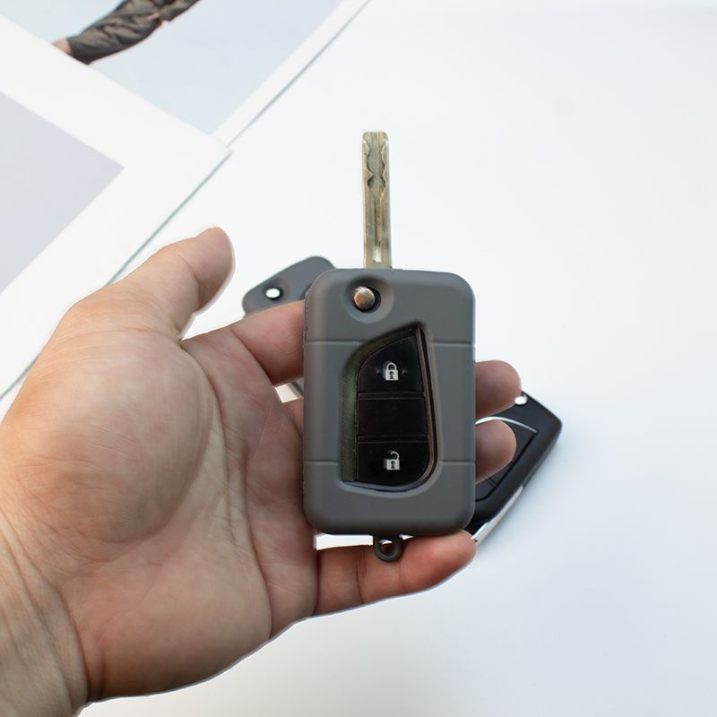 Toyota Hilux Rogue & Revo Single / Double Cab / New Innova / Fortuner Flip Key Remote Silicone ...