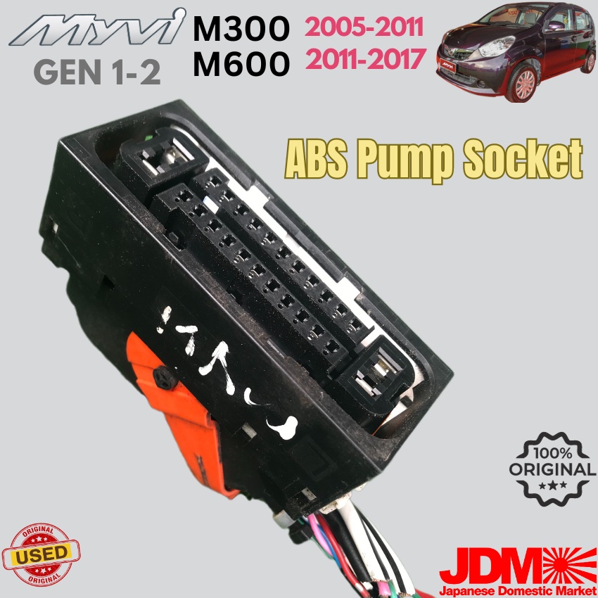 PERODUA Myvi M300 M600 Gen 1-2 ABS Pump Socket (Original Used) | Shopee ...
