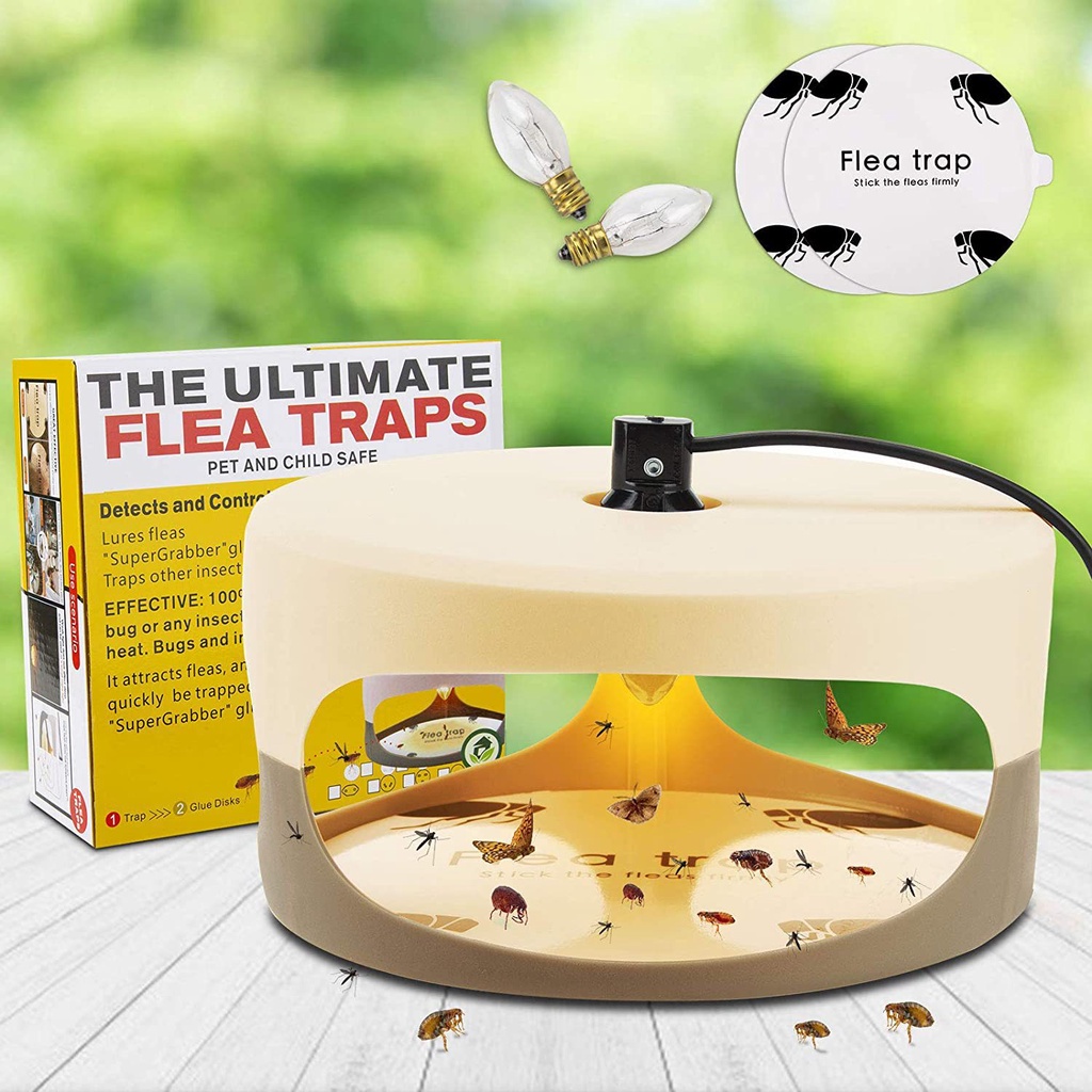 FleaLamp Trap Flea Lamp Physical Flea Trap Mosquito Moth Trap For ...