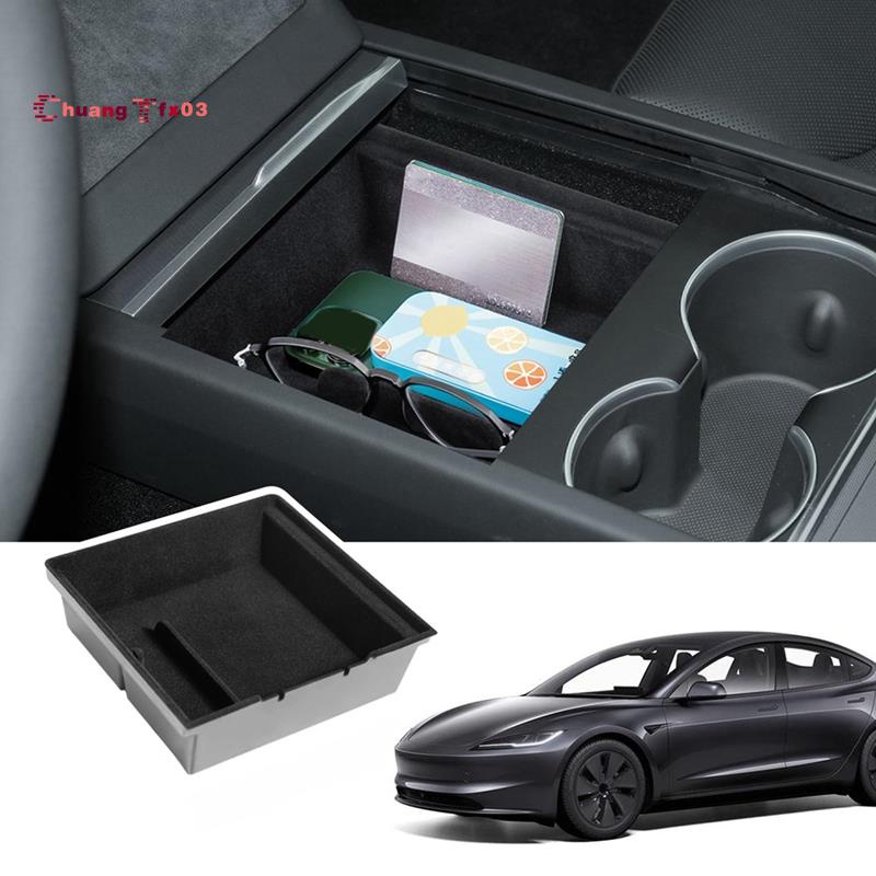 For Tesla Model 3 Highland 2024 Center Console Organizer Tray Storage ...