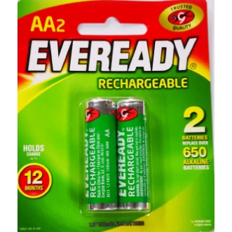 Official Eveready Rechargeable Value Charger With 2 x AA Rechargeable ...