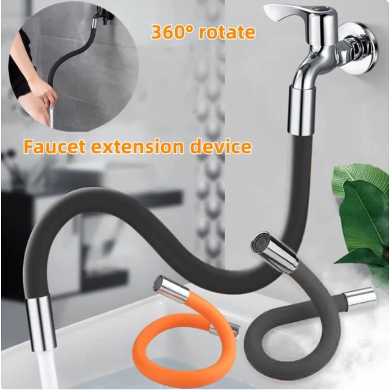 NEW Kitchen Faucet Extension Extender Universal 360° Rotating Silicone ...